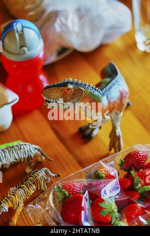 Schleich brand dinosaur toy figurine Stock Photo - Alamy
