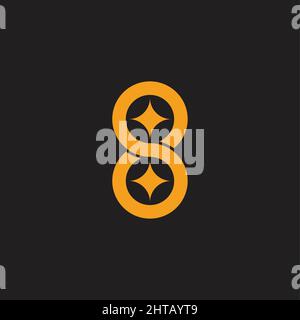 8 number icon eight infinity logo Stock Vector Image & Art - Alamy