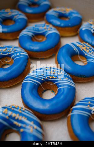Donuts with sugar pearls Stock Photo - Alamy