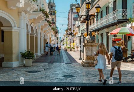 El Conde shopping street. Santo Domingo, Dominican Republic Stock Photo ...