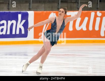 Niki WORIES (NED), during Women Short Program, at the ISU European ...