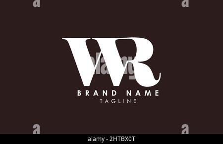 Initial letter wr logo or rw logo vector design template Stock Vector ...