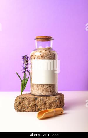 Spa treatment - body care. Lavender aromatherapy Stock Photo - Alamy