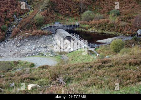 The Small Hydro Dam on Invergeldie Burn by the Track to the Scottish ...