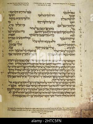 A Page from the Aleppo Codex. The Aleppo Codex (Crown of Aleppo) is a ...