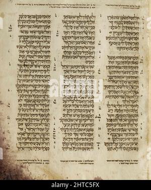 A Page from the Aleppo Codex. The Aleppo Codex (Crown of Aleppo) is a ...