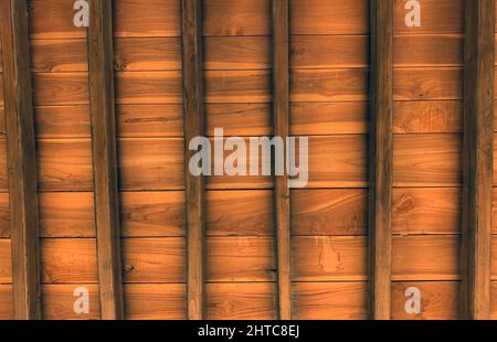 An old and classic Javanese house made of teak wood, wooden house with ...