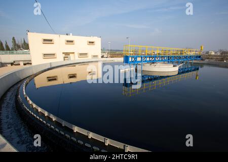 Secondary sedimentation pools Stock Photo - Alamy