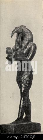 Thoth, the Ancient Egyptian God of writing, wisdom and magic poses with ...
