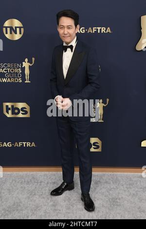 Lee Jung-jae arrives at the 28th annual Screen Actors Guild Awards at ...