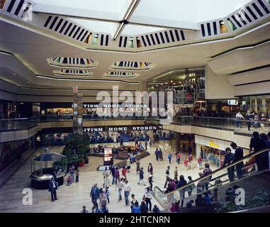 The inside of Queensgate shopping centre, Peterborough, Cambridgeshire ...