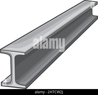 Metal steel rolled rail block construction girder material. Metal steel ...