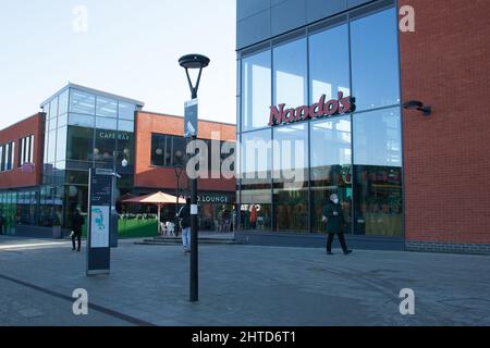 Restaurants and cafes at the Orchard Centre in Didcot in the UK Stock ...