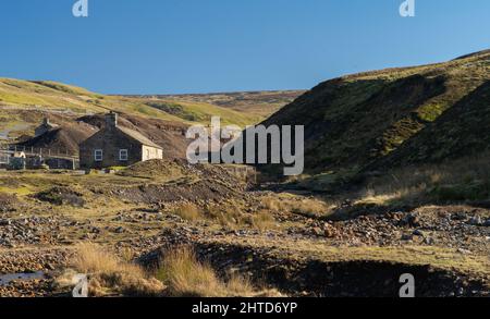 The landscape at Nenthead, Cumbria, has been shaped by historical lead ...