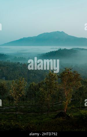 Amazing nature scenery Wayanad Kerala beautiful cloudy sky with green ...