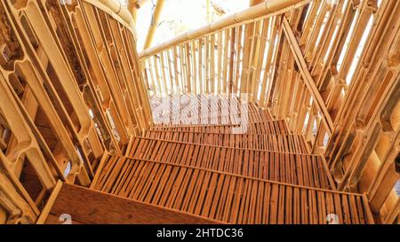 Staircase bamboo of Interior design,minimalist decoration style ...