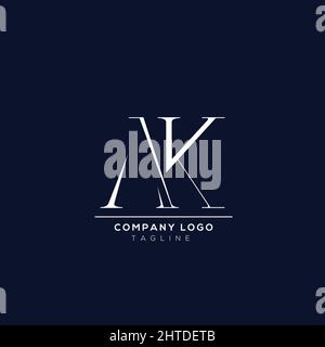 Premium AA initial based alphabet business logo white color on blue ...