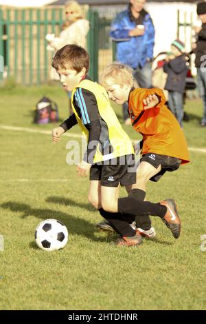Boys football match between Cleeve Colts U8 and Churchdown Panthers U8 ...