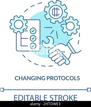 Changing protocols concept icon Stock Vector Image & Art - Alamy