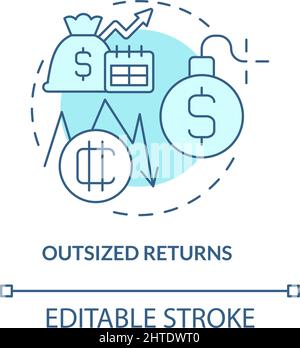 Outsized returns concept icon Stock Vector Image & Art - Alamy