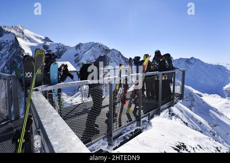L'Aiguille Rouge - Les Arcs - Savoie - France Stock Photo - Alamy