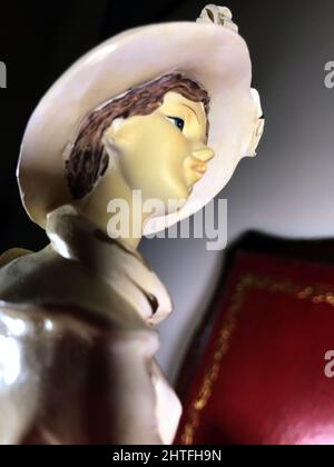 A closeup shot of a vintage Porcelain girl figurine Stock Photo - Alamy