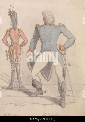 Thomas Rowlandson - Lord Harrington and Lord Petersham Stock Photo - Alamy