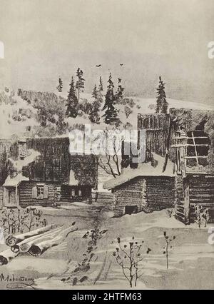 Isaac Levitan - Village Stock Photo - Alamy