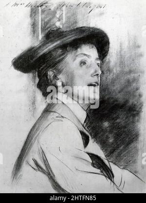 Ethel Smyth 1901 by John Singer Sargent Stock Photo - Alamy