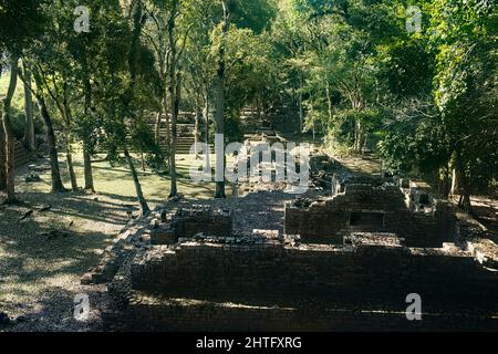 Burial tomb at the historical Mayan ruins in Tulum, Mexico Stock Photo ...