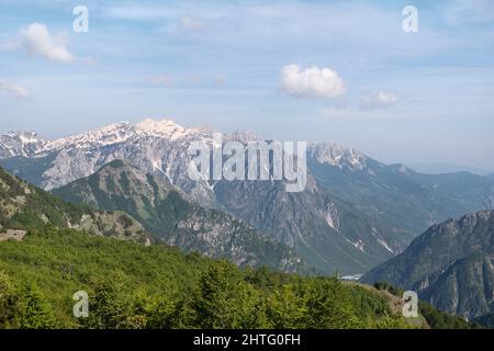 View of Dajti mountains in Albania in summer Stock Photo - Alamy