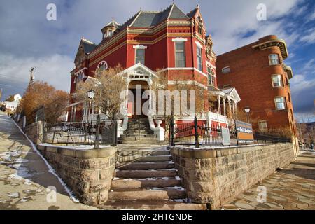 Exterior of Clark Mansion Bed and Breakfast in Uptown Butte. Home to ...