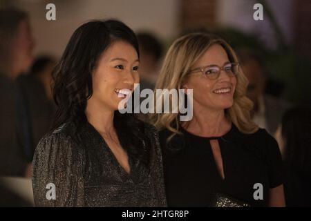 SUPER PUMPED: THE BATTLE FOR UBER, from left: Bridget Gao-Hollitt as ...