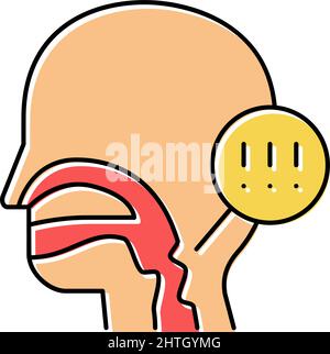 dysphagia disease line icon vector illustration Stock Vector Image ...
