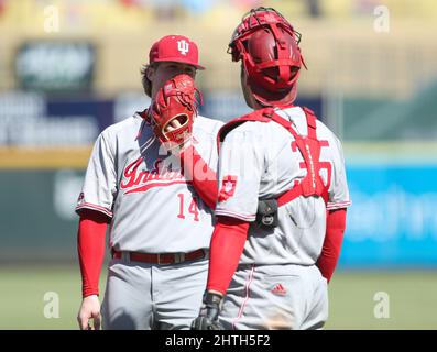 Indiana catcher Matthew Ellis (35) in action against Rutgers during an ...