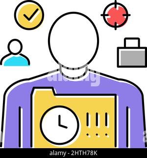 responsibility people value color icon vector illustration Stock Vector ...