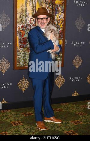 HOLLYWOOD, CA - FEBRUARY 28: Jeff Astrof and Roxy at the premiere of ...