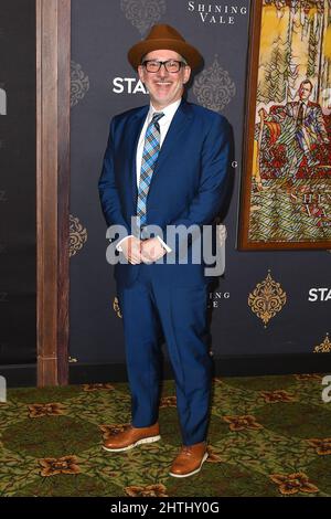 HOLLYWOOD, CA - FEBRUARY 28: Jeff Astrof and Roxy at the premiere of ...