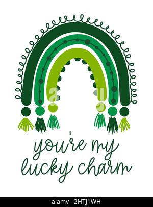 Lucky! - cute rainbow decoration. Little rainbow in scandinavian nordic ...