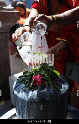Shiva hindu temple. Lingam is representing the phallus of Hindu god ...