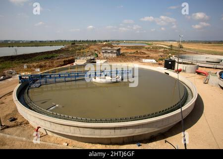 Secondary sedimentation pools the sludge is removed to the sludge ...