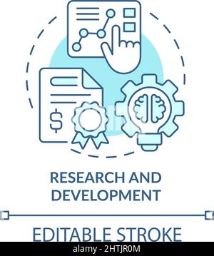 Research and development turquoise concept icon Stock Vector Image & Art - Alamy