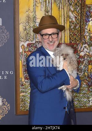 HOLLYWOOD, CA - FEBRUARY 28: Jeff Astrof and Roxy at the premiere of ...