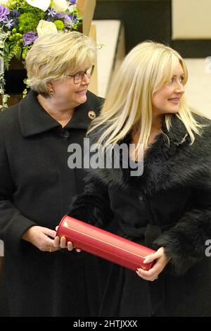 Prince Charles, left, with MP David Monk, public relations officer of ...