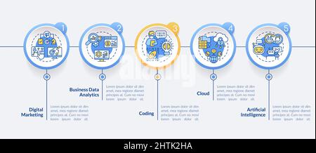Digital skills circle infographic template Stock Vector Image & Art - Alamy