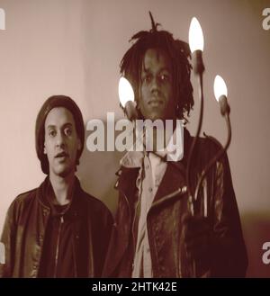 Influential 1980s band A. R. Kane photographed in Shoreditch, London ...