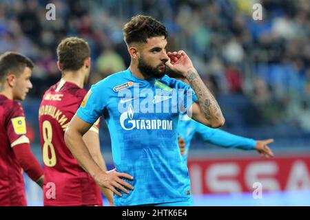 Yuri Alberto of Zenit seen during the Russian Premier League football ...