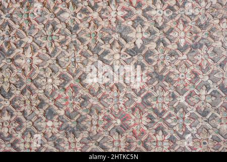 Damask seamless wall background. Eastern pattern with ethnic mosaic ...