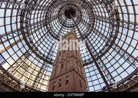 Historic Coops shot tower in Central Shopping Centre, Melbourne ...