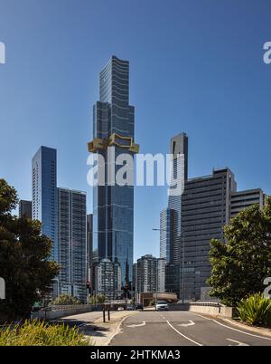Australia 108, the tallest tower in Melbourne under construction, and ...